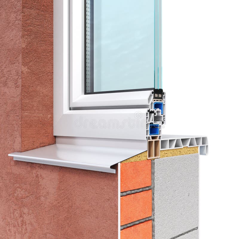 Slice of Window in the Wall. See Structure and Layers Stock ...