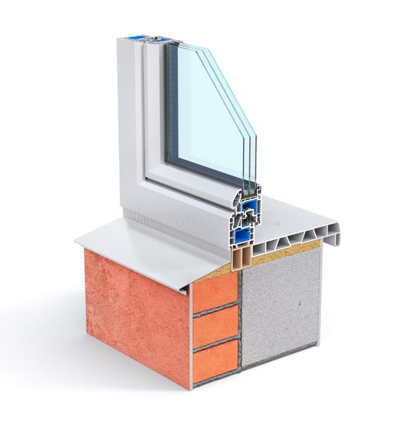 Slice of Window in the Wall. See Structure and Layers Stock ...