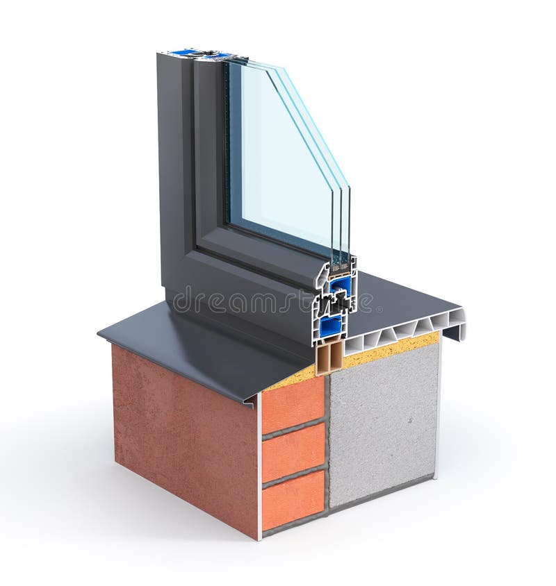 Slice window profile 1. stock illustration. Illustration of bead - 61753631