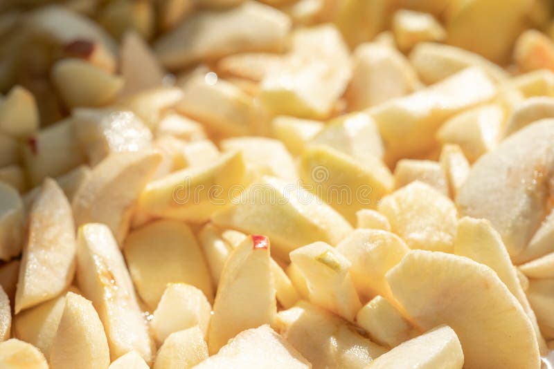 Sliced â€‹â€‹apples As Background or Texture Stock Image - Image of ...