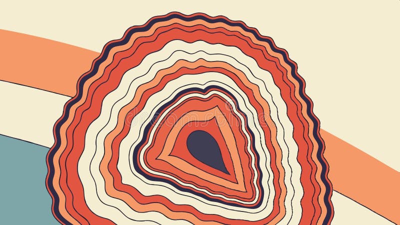 Sliced Agate Stone, Natural Mineral Texture and Earth Tones Vector ...