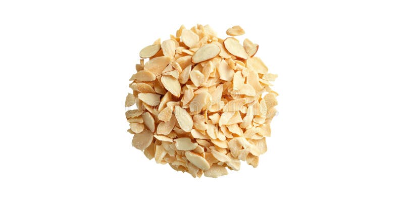 Sliced Almonds. Nutritious Ingredient for Baking and Cooking Isolated ...