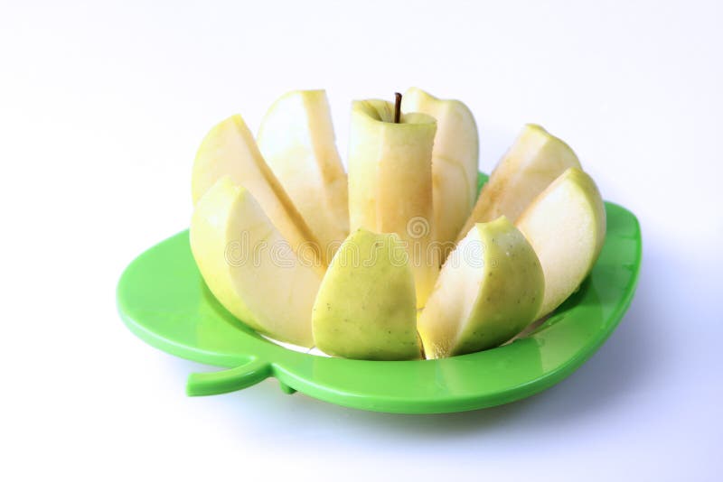 Sliced apple stock image. Image of core, jonathan, ripe - 12665443