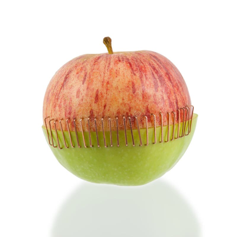 Sliced apple halves stock image. Image of natural, apple - 31467859