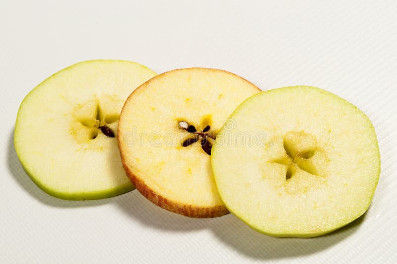 Sliced Apple with Pips Star Centre Stock Photo - Image of angle, apple ...