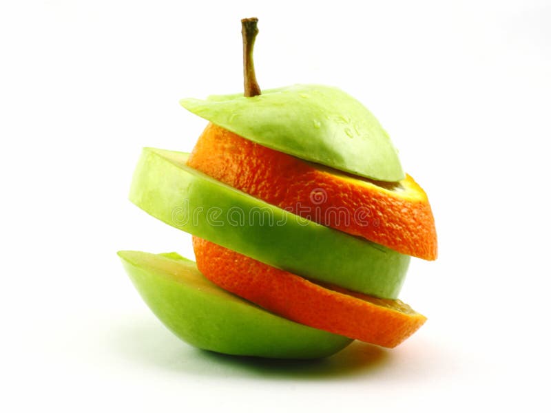 Different Concepts - Orange between Apples Stock Image - Image of ...