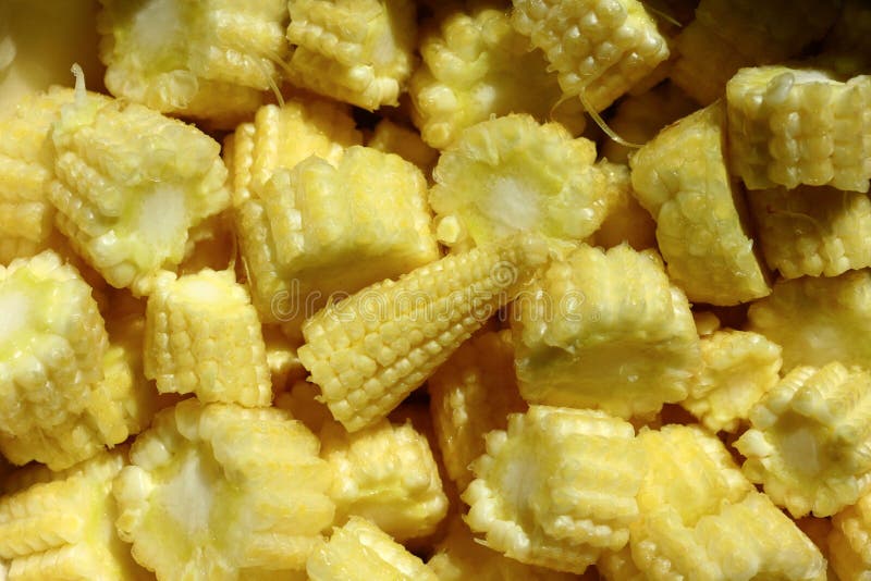Sliced baby corn stock image. Image of close, shades - 43238573
