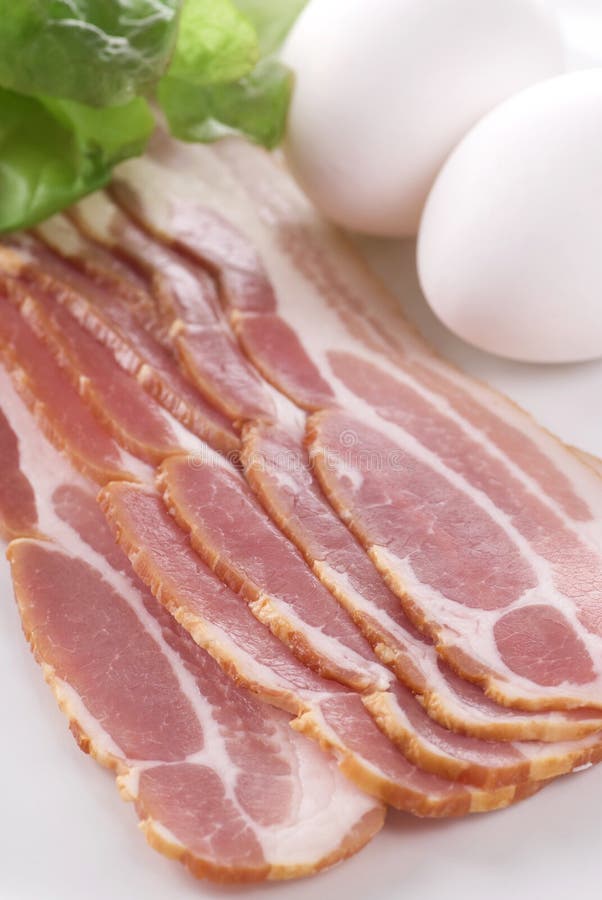 Sliced Bacon stock image. Image of plate, meat, bacon - 11813023