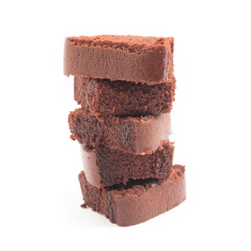 Sliced Bar Cake Chocolate Slice Slices in White Background Stock Photo ...