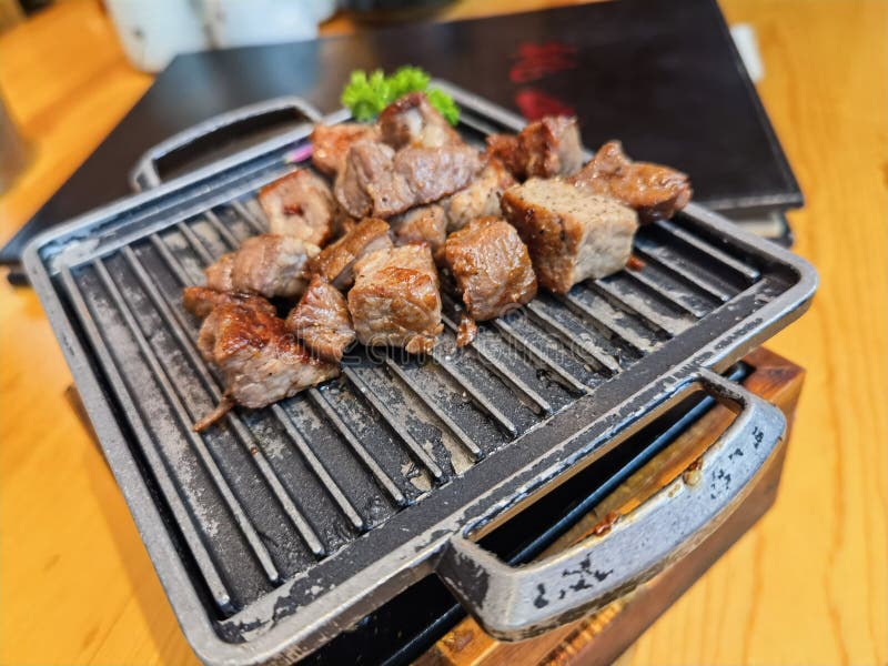 Sliced beef cube on plate stock image. Image of cube - 230489271