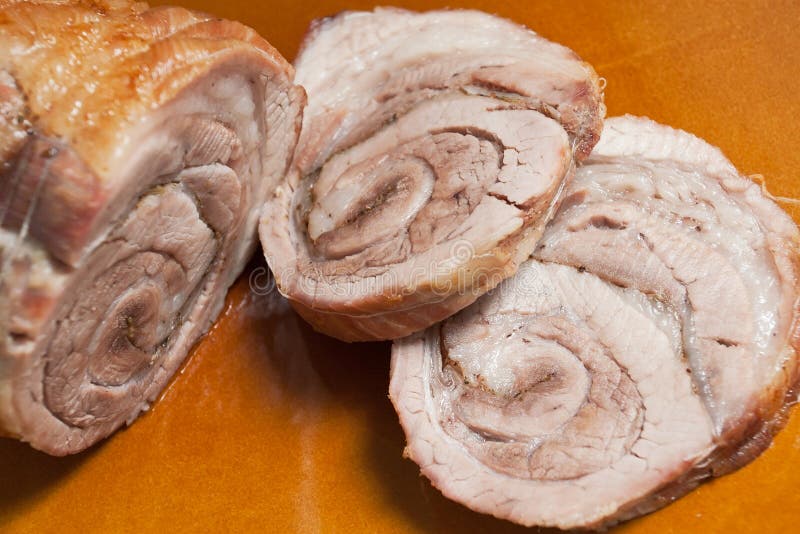 Sliced beef roll stock photo. Image of pepper, grill - 18463340