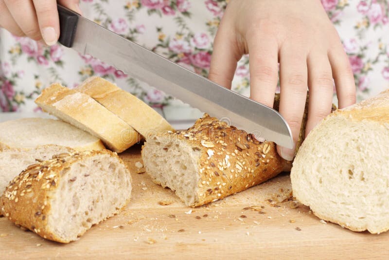 Sliced brad stock image. Image of bread, snack, meal - 18084775