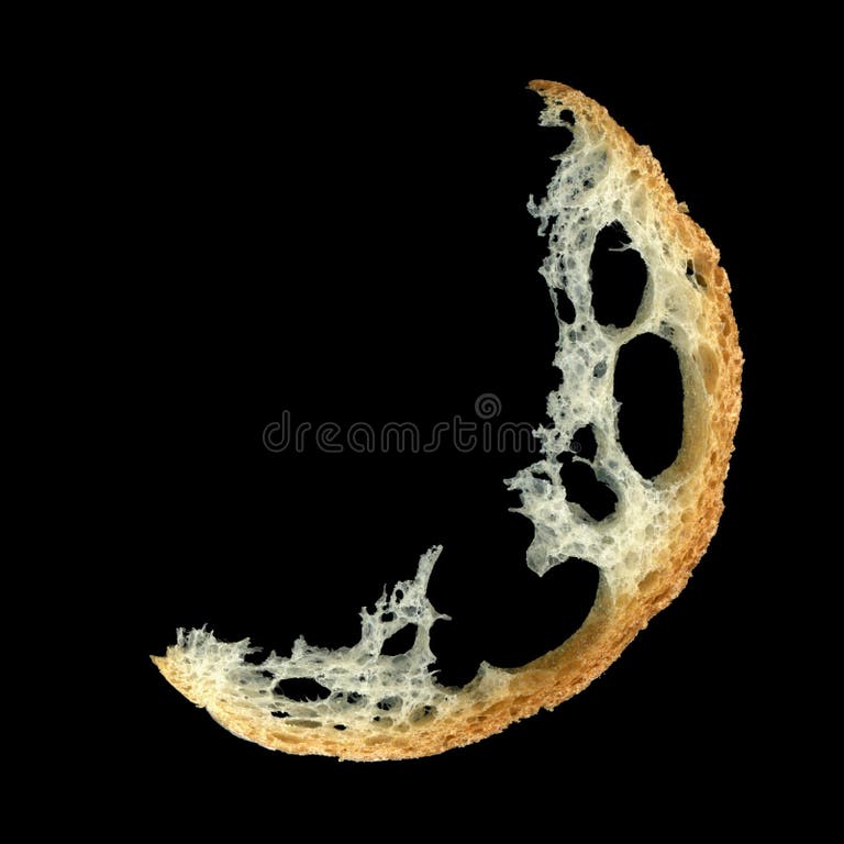 Sliced bread crescent moon stock photo. Image of bread - 202317190