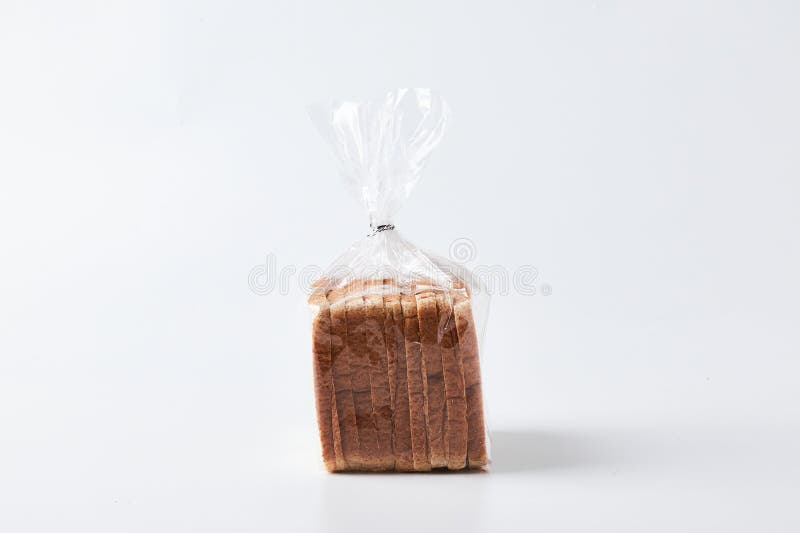 Sliced Bread Packaged Clear Bag Plain Surface Stock Photos - Free ...