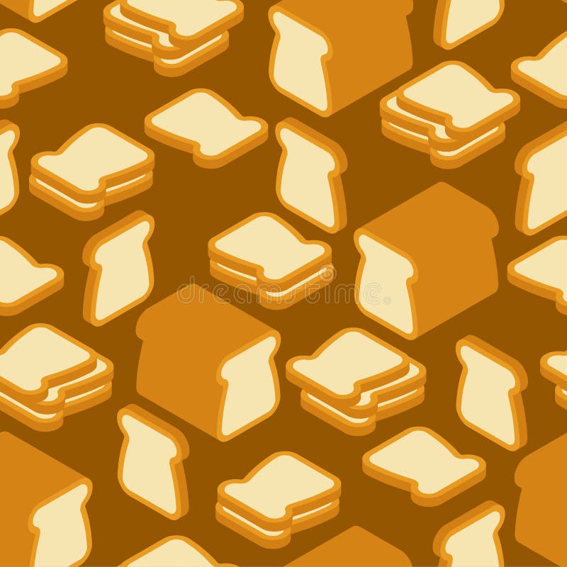 Sliced Bread Pixel Art. Pixelated Food Rooty Stock Vector ...