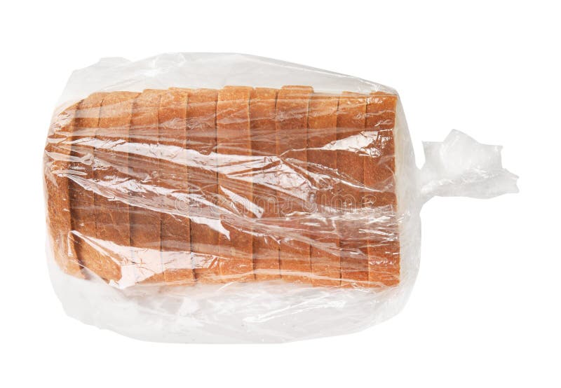 Loaf Of Sliced Bread In A Package On A White Background. The View Of ...