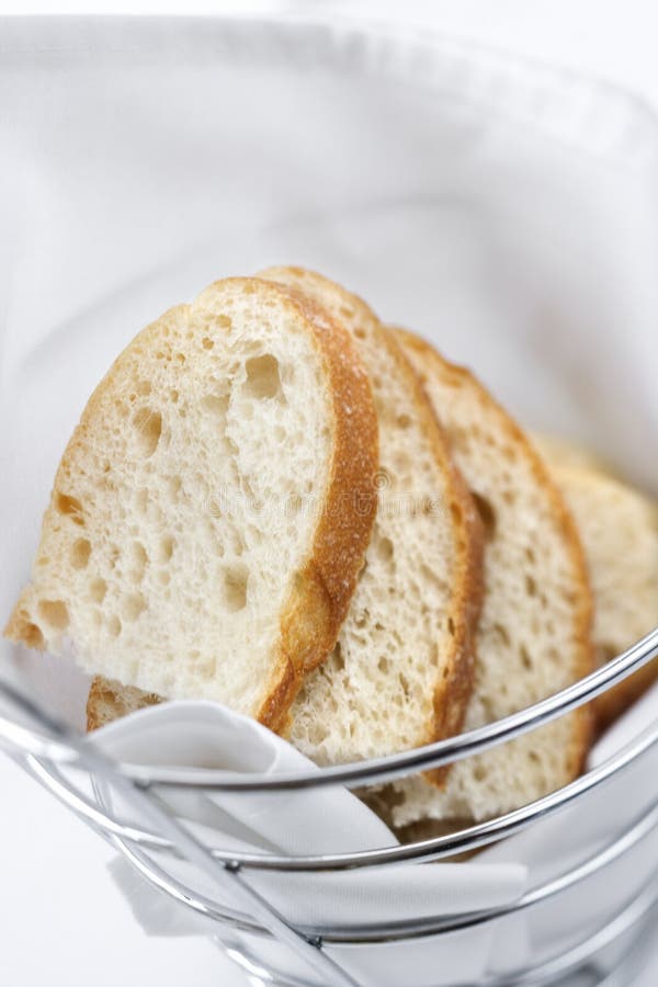 Sliced Bread in Wire Basket Stock Photo - Image of bread, sliced: 12753128