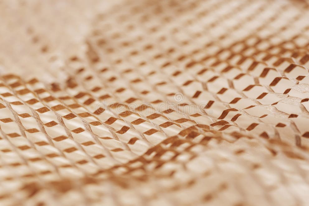 Sliced Brown Paper for Packaging. Using Recyclable Materials Concept ...