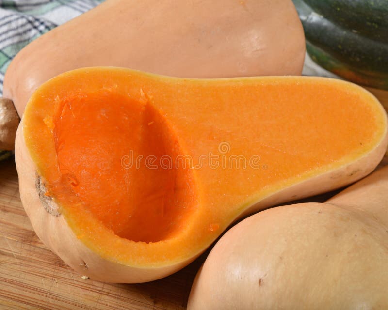 Sliced Butternut Squash stock photo. Image of food, ingredient - 127476748