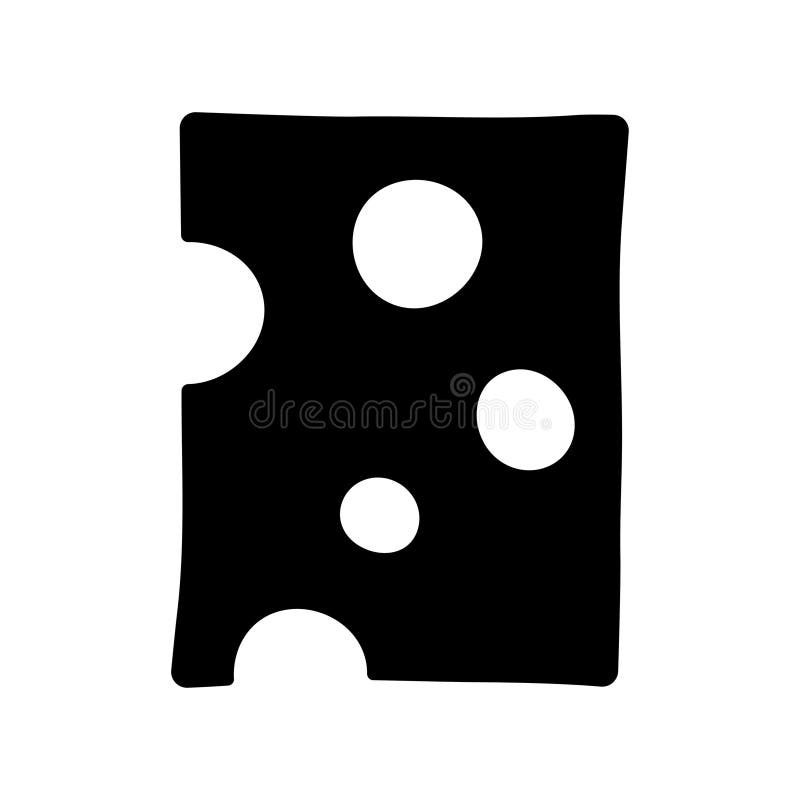 Sliced Cheese Icon. Pieces of Cheese Stock Illustration - Illustration ...