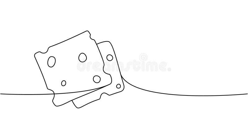Cheese One Line Drawing Stock Illustrations – 334 Cheese One Line ...