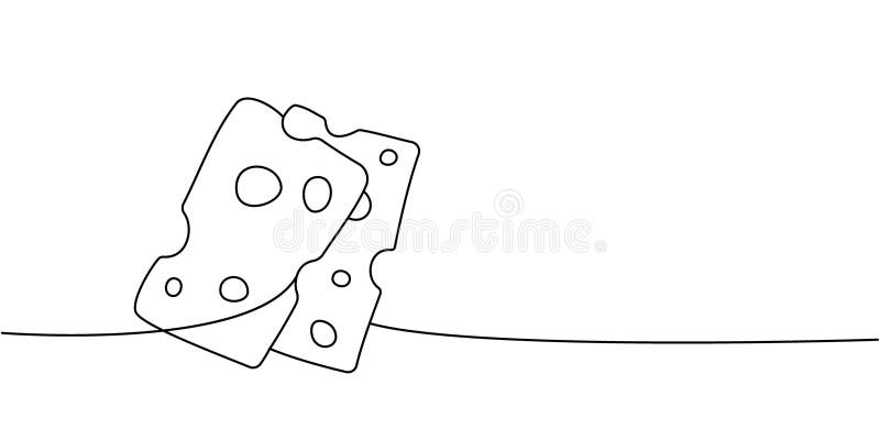 Cheese One Line Drawing Stock Illustrations – 334 Cheese One Line ...