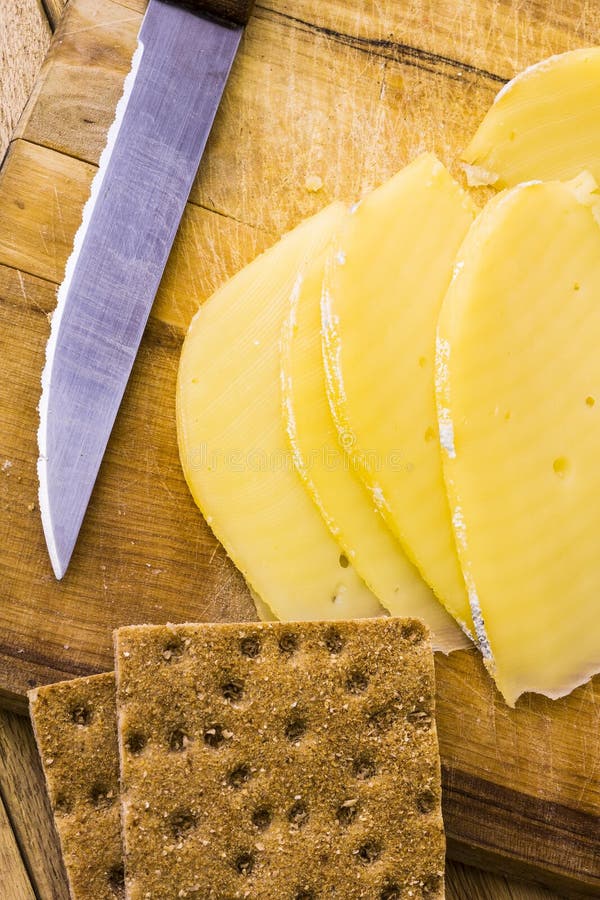 Sliced Cheese and Rye Bread Stock Image - Image of cheeseboard, angle ...