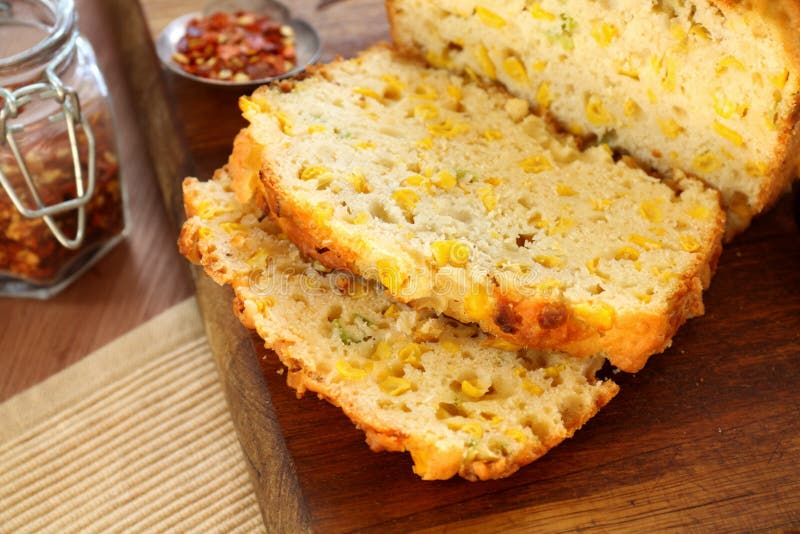 Sliced Corn Bread stock image. Image of cutting, crusty - 22674977
