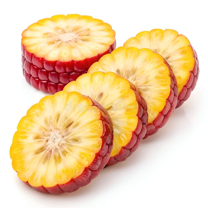Sliced Corn Fruit stock illustration. Illustration of nutrition - 357059247