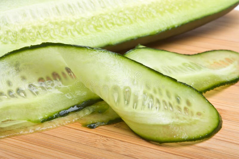 Sliced Cucumber stock photo. Image of longditudal, cucumber - 15200272