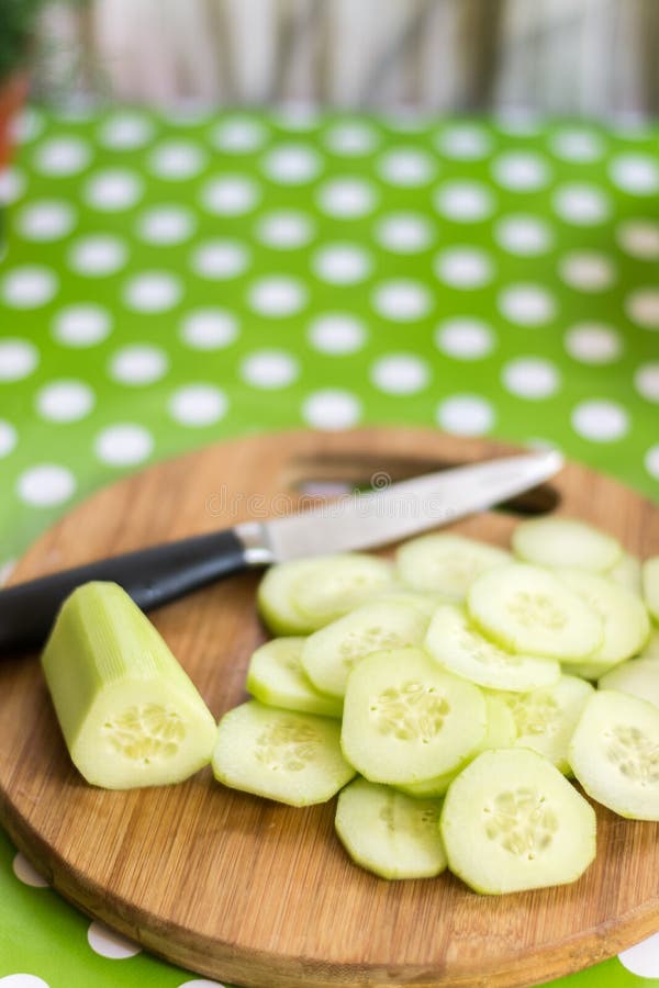 Peeled Cucumber with Shelled Peel Stock Photo - Image of garnish ...