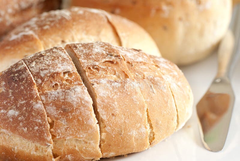 Sliced Cumin Breakfast Rolls Stock Image - Image of brown, wheat: 19741979