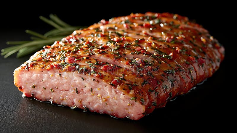 Sliced Cured Meat, Seasoned and Ready To Eat Stock Image - Image of ...