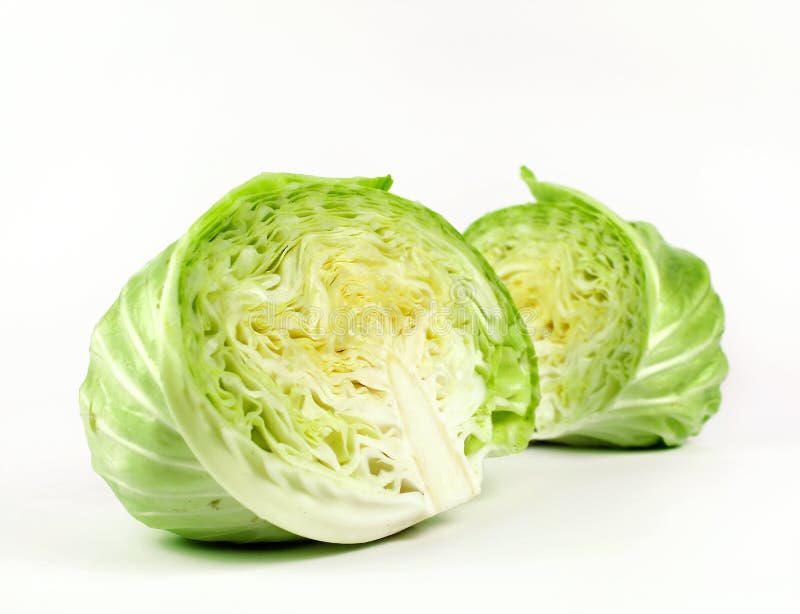 Sliced and Cut Fresh Green Cabbage Stock Photo - Image of farm, health ...