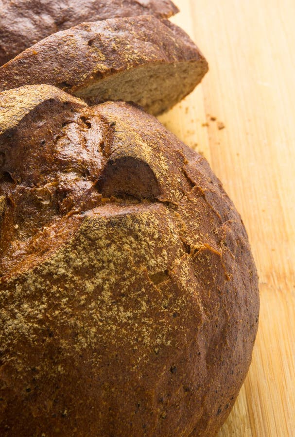 Sliced dark bread stock photo. Image of homemade, gourmet - 72039198