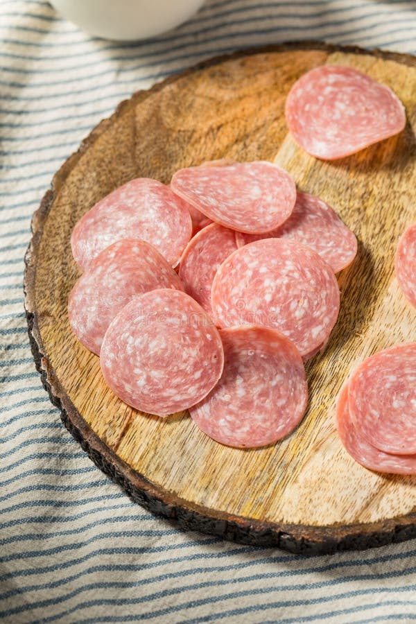 Sliced Deli Salami Cold Cuts Stock Photo - Image of deli, spice: 320105514