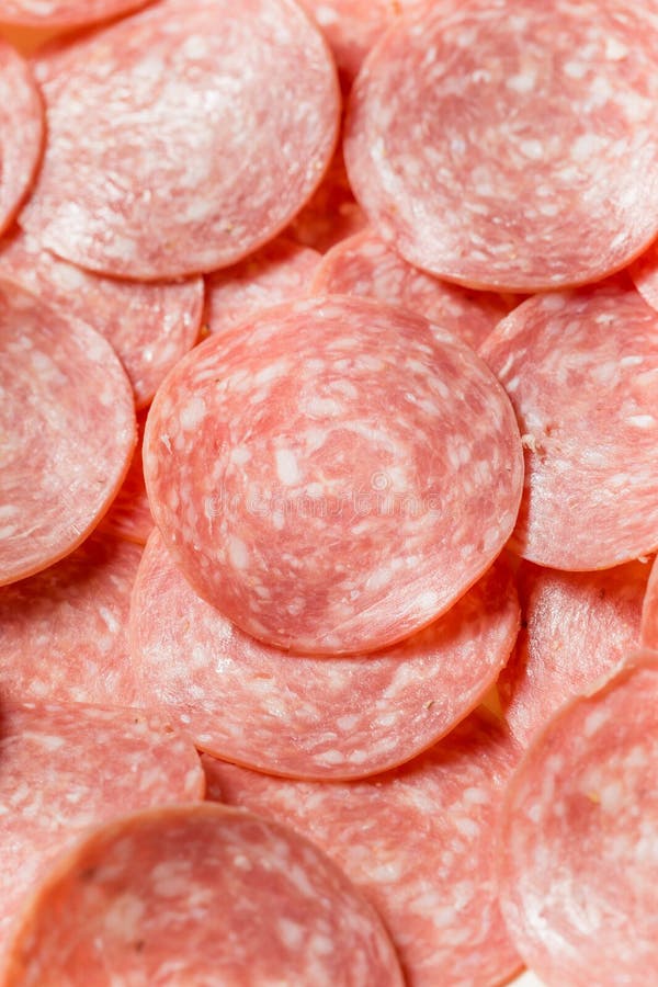 Sliced Deli Salami Cold Cuts Stock Photo - Image of deli, spice: 320105514