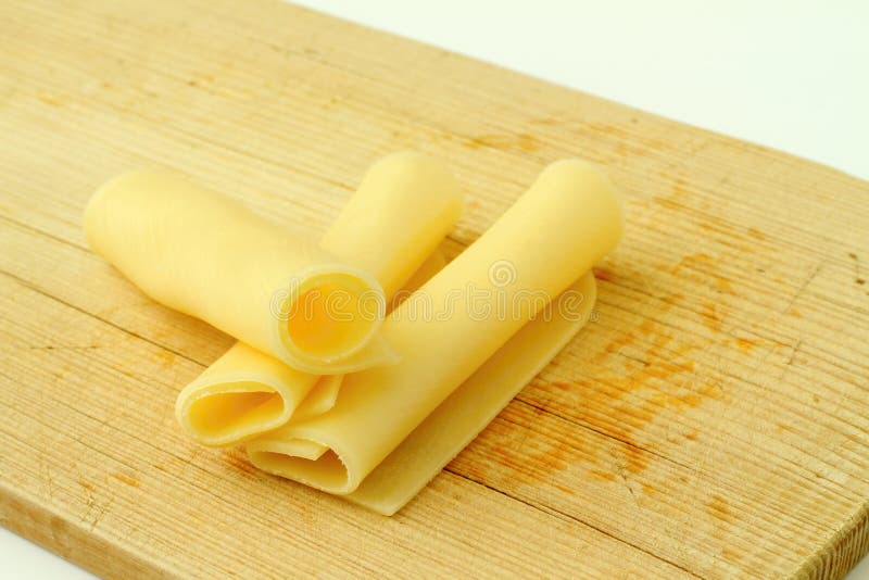 Sliced Delicious Edam Cheese on Wooden Board Stock Image - Image of ...