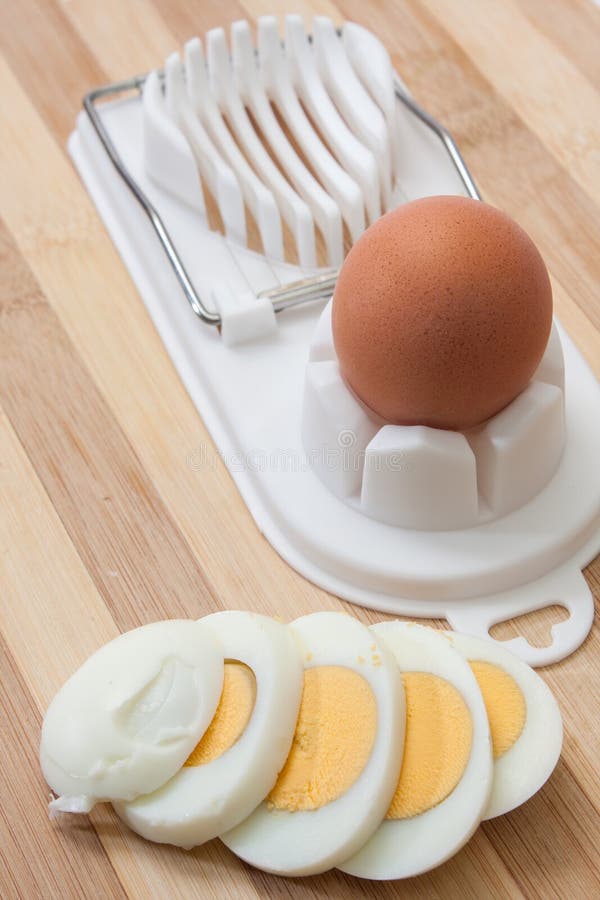 Sliced Egg on the Egg Chopper Stock Image - Image of ingredient ...