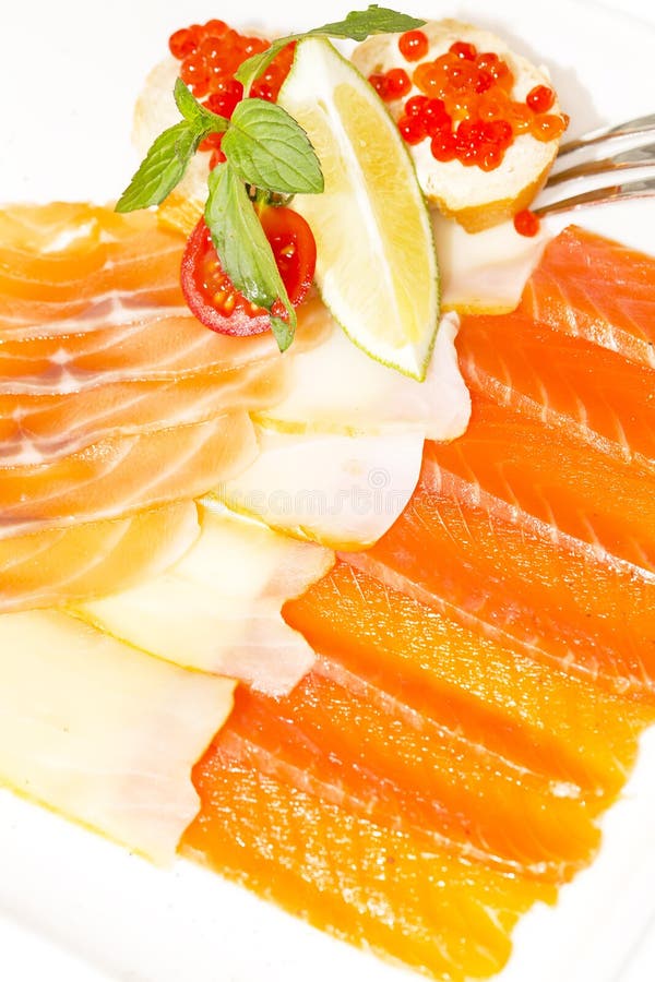 Sliced fish stock image. Image of salted, healthy, appetizer - 32864391