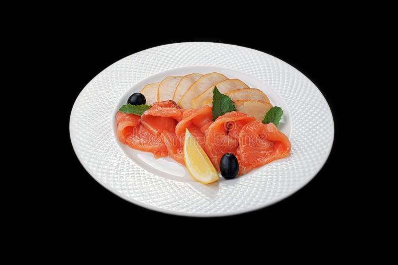 Sliced fish stock photo. Image of horizontal, gourmet - 64020456