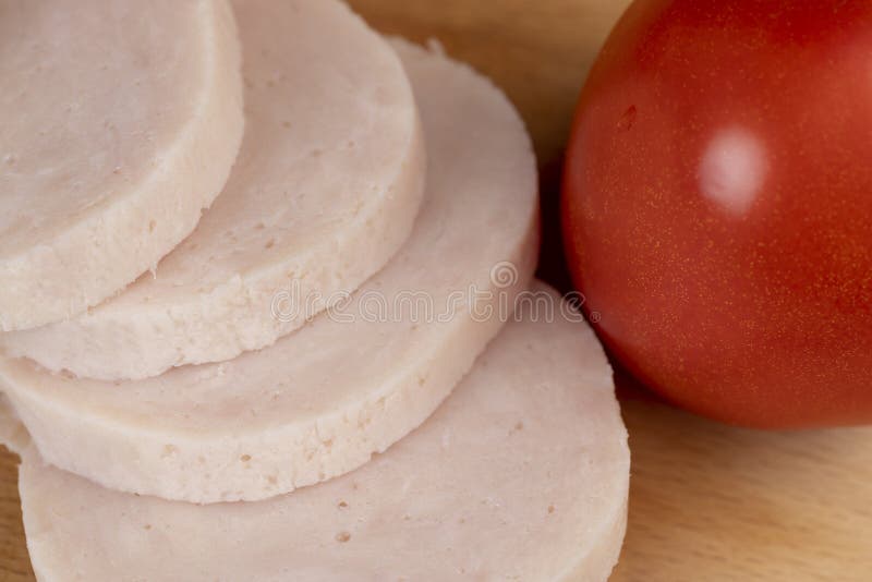 Sliced Fresh Chicken Ham from Meat Stock Photo - Image of snack ...