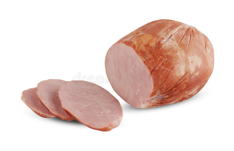 Sliced fresh ham stock photo. Image of nutrition, wooden - 281583976