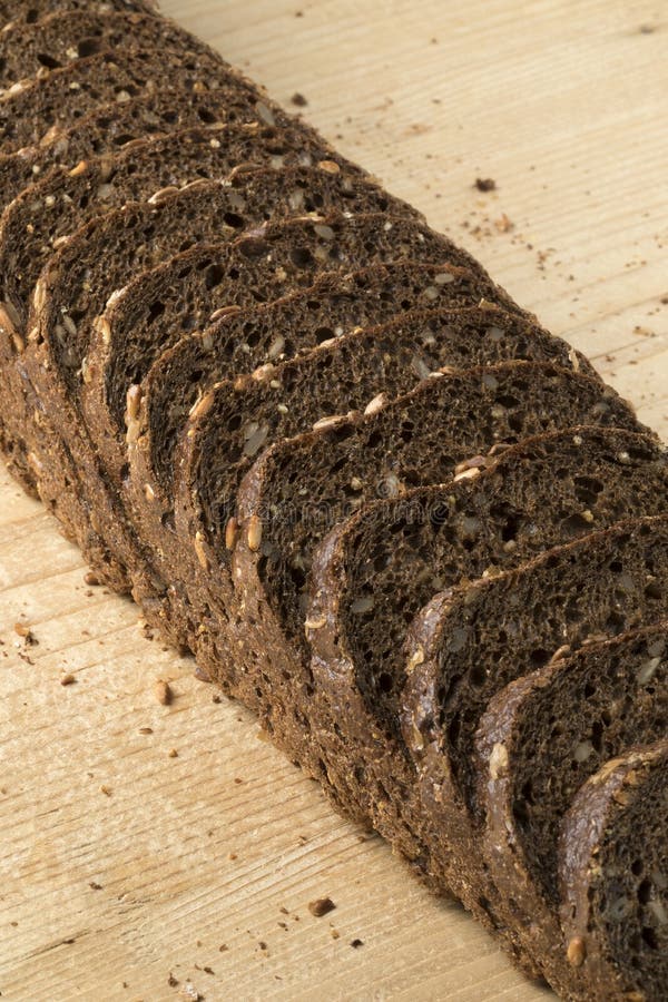 Sliced Fresh Loaf of Multi Grain Bread Stock Image - Image of sliced ...