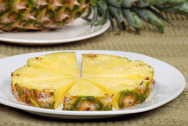 Sliced Fresh Pineapple stock image. Image of dieting - 11832875