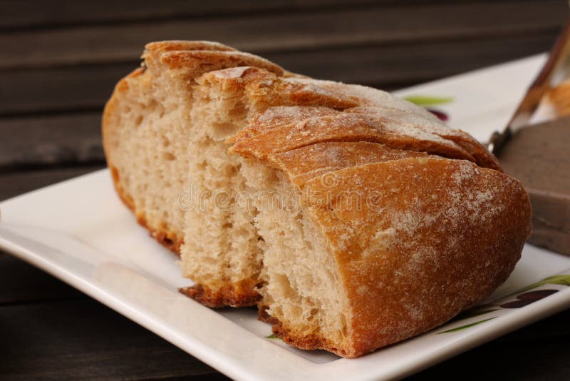 Sliced Fresh Rye Sourdough Bread Stock Photo - Image of table, fresh ...