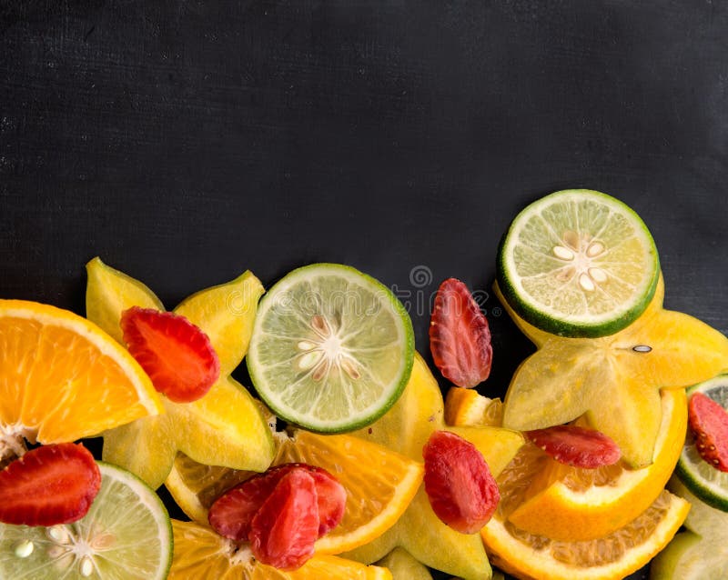 Set of sliced fruit stock photo. Image of slice, isolated - 43475130