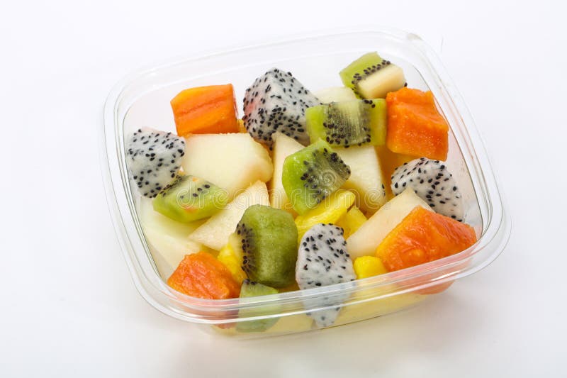 Sliced Fruit Mix in the Box Stock Photo - Image of nutrition, berry ...