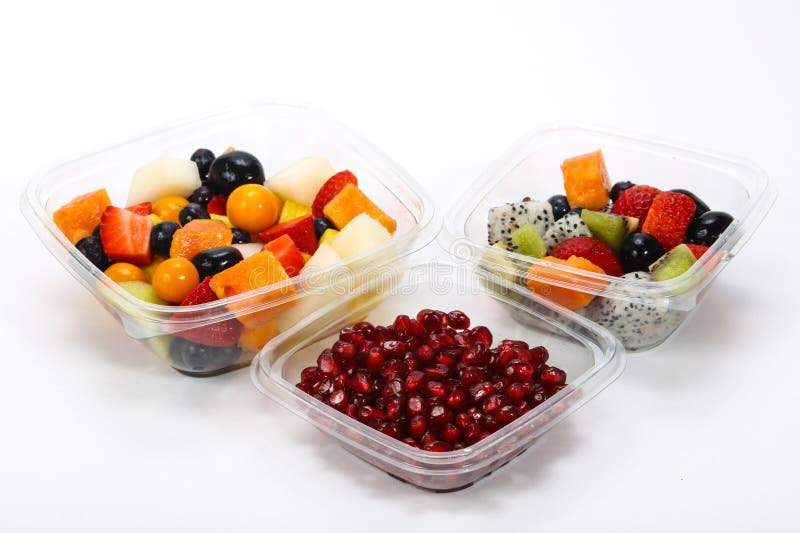 Sliced Fruit Mix in the Box Stock Photo - Image of dessert, vegetarian ...