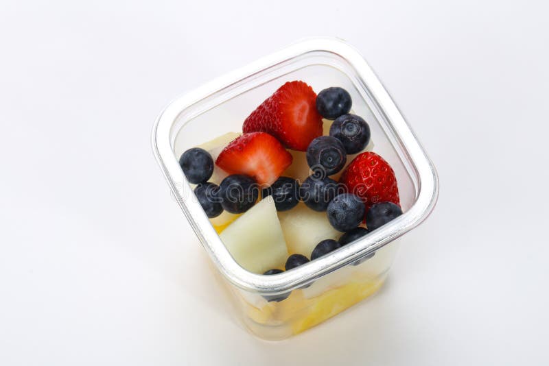 Sliced Fruit Mix in the Box Stock Image - Image of lunchbox, fresh ...